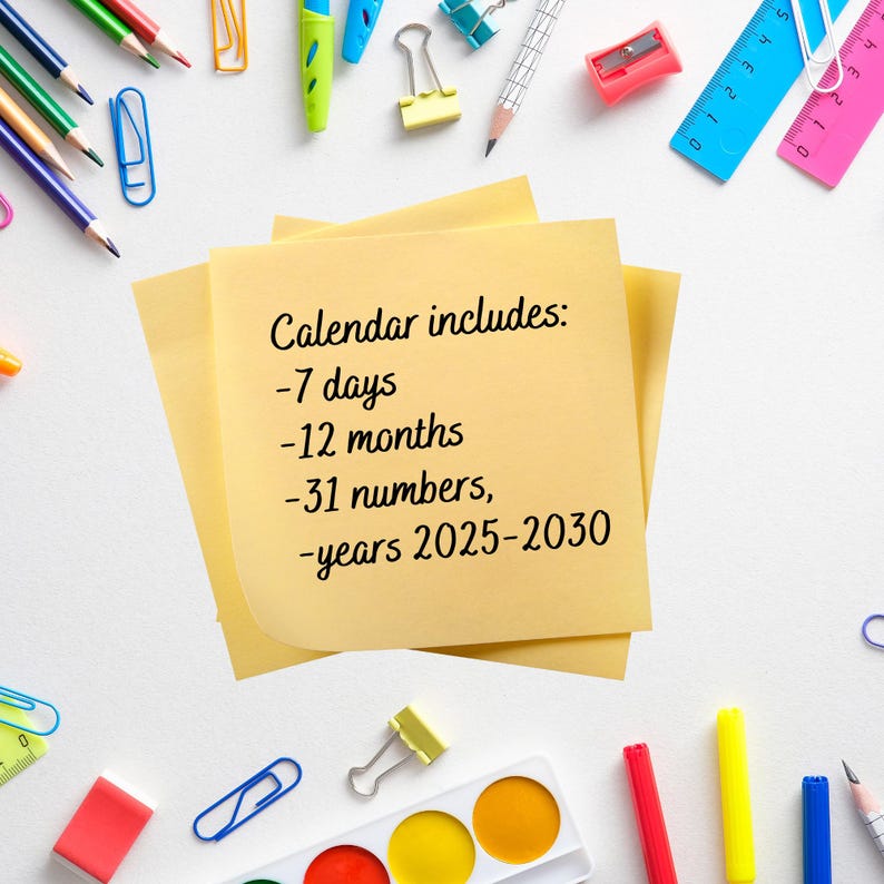 Crayon Flip Calendar: Laminated Classroom Decor Set - Etsy