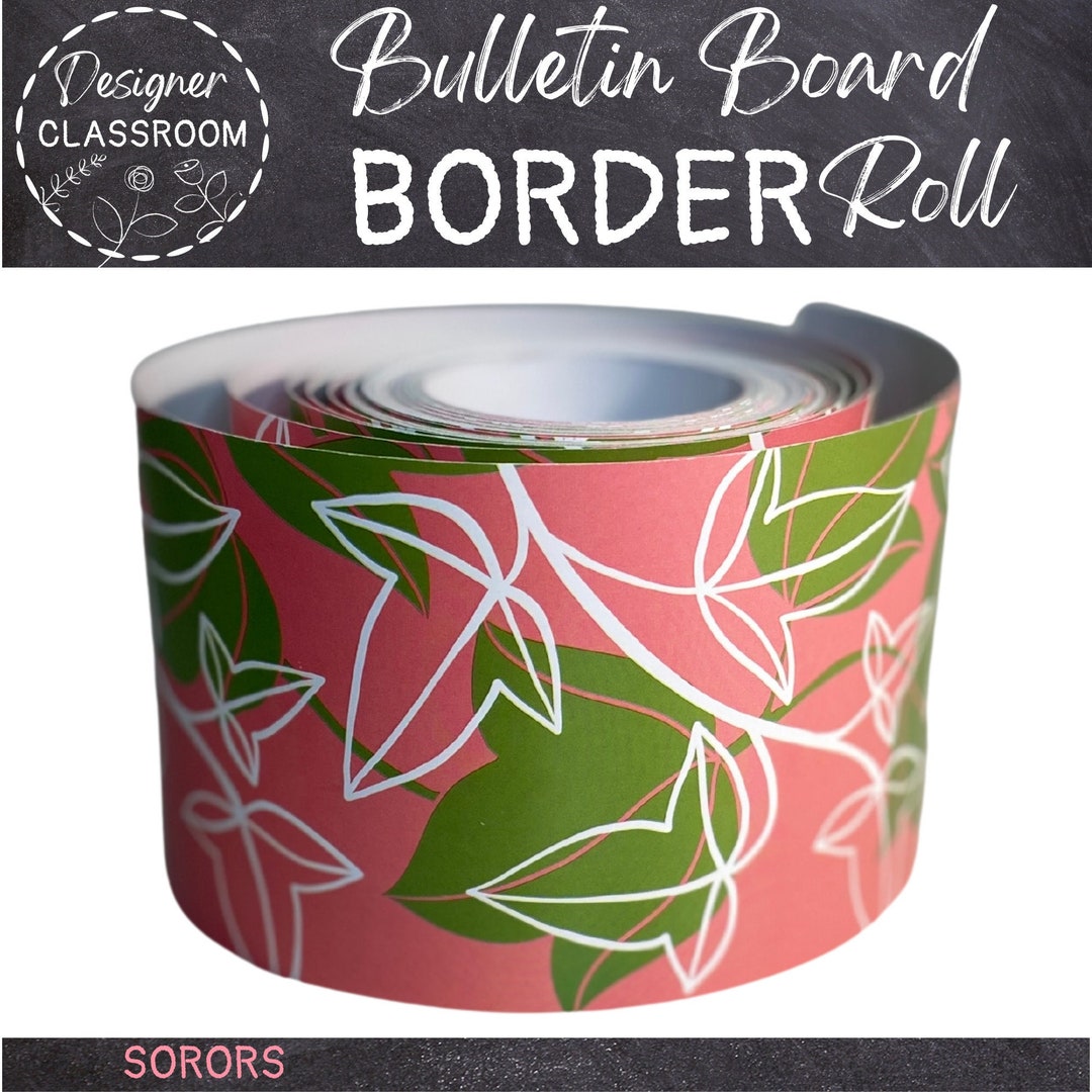 BULLETIN BOARD Border Alpha Kappa Alpha AKA Pink and Green Classroom ...