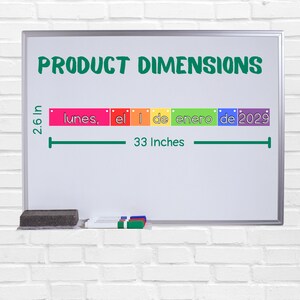 SPANISH FLIP CALENDAR Rainbow Spanish Calendar Set Spanish Classroom ...