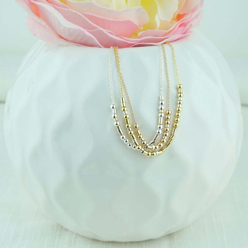 Good Vibes Morse Code Necklace: 18k Gold Filled Jewelry - Etsy