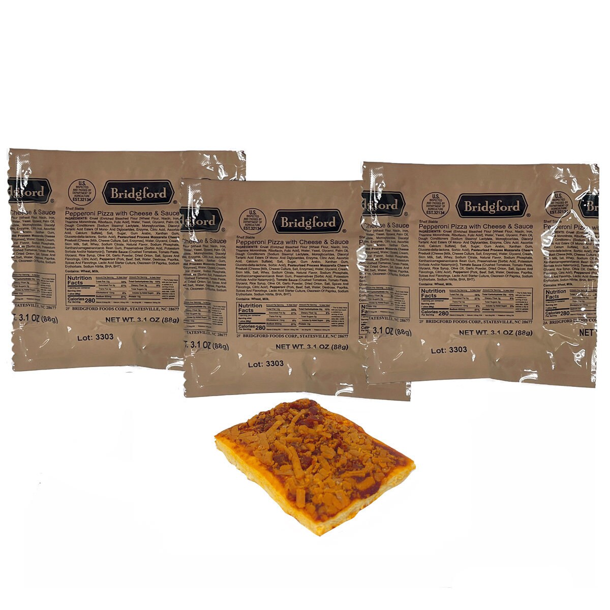 Pepperoni Pizza Slice - MRE Meals Ready to Eat 3, 6, 9 12, 24 or 60 ...