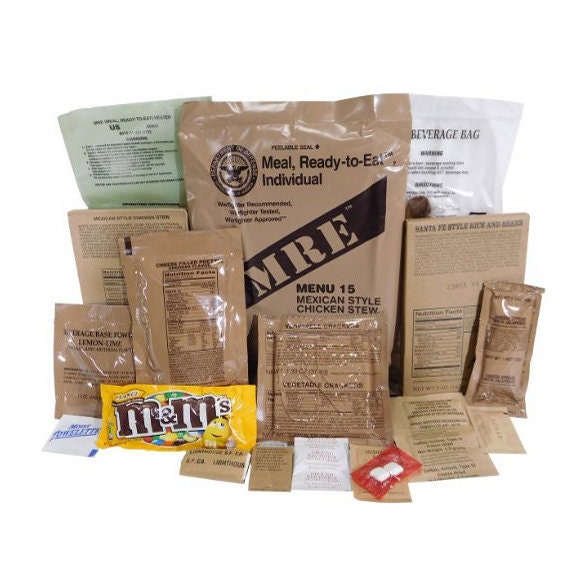 Military Mres (meals Ready-to-eat) Random Pack Meals - 4 Pack Assorted ...
