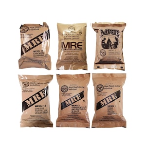 Military Mres (meals Ready-to-eat) Random Pack Meals - 6 Pack Assorted ...