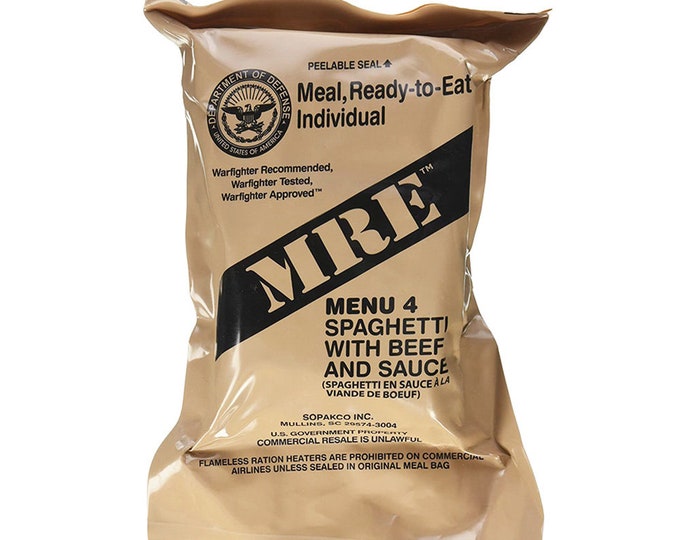 Military Mres (meals Ready-to-eat) Meals - Choose From 24 Menus! - Etsy