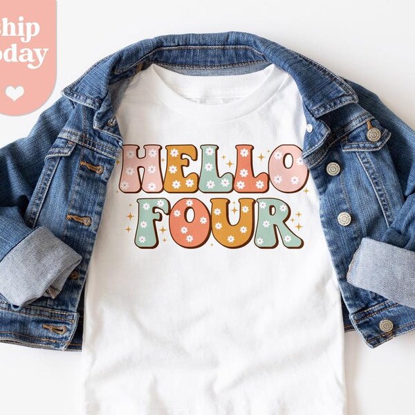 Four Year Old Shirt - Etsy