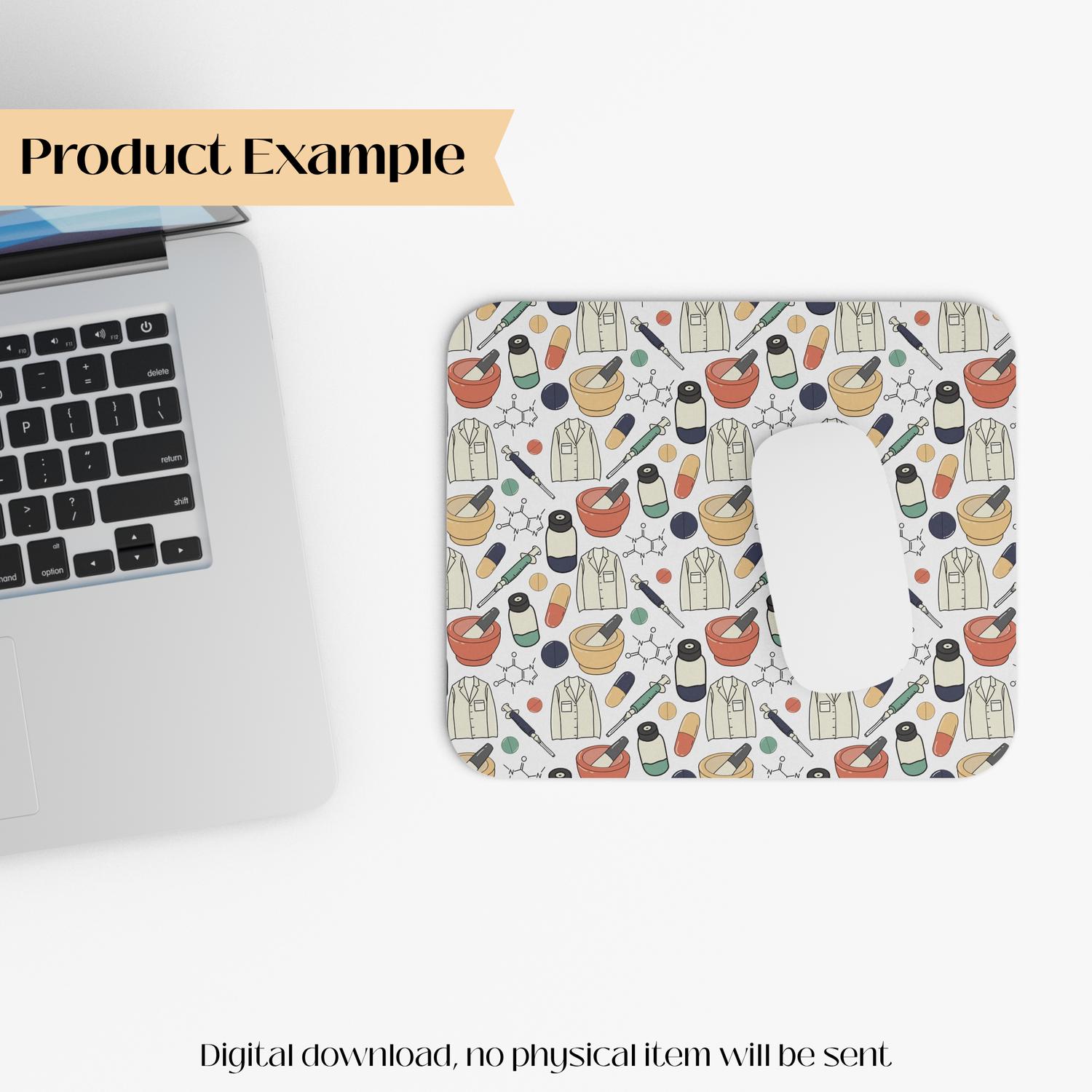 Pharmacy Theme Seamless Pattern PNG - Healthcare Digital Paper ...