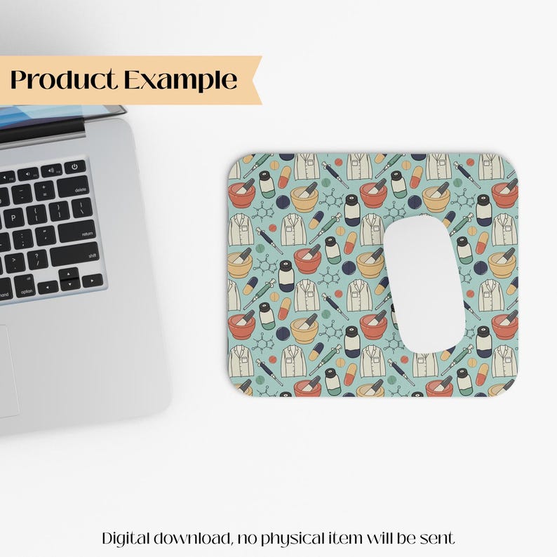Seamless Pattern PNG Pharmacy Medical Healthcare Digital Paper for ...