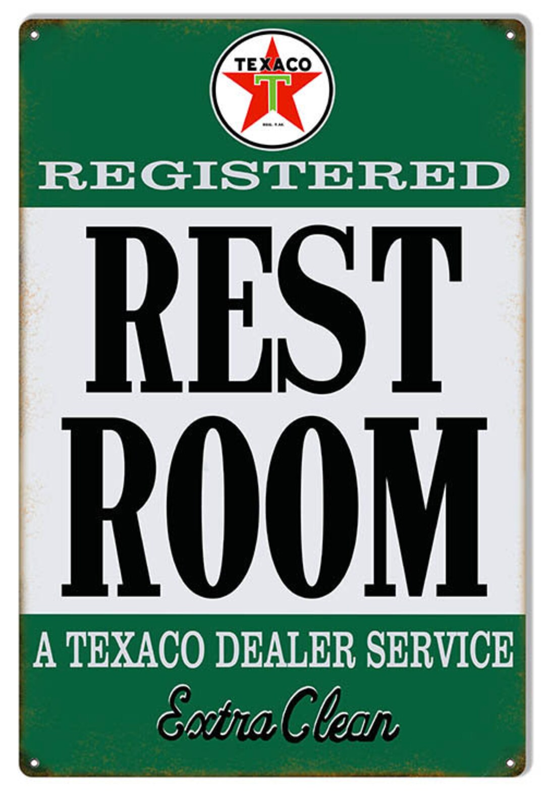 Texaco Clean Restroom Reproduction Gas Station Sign - Etsy