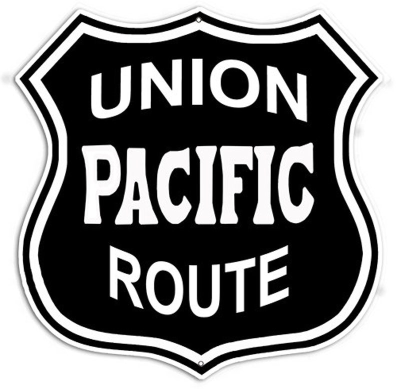 Union Pacific Reproduction Laser Cut Out Railroad Sign 15"x15" - Etsy