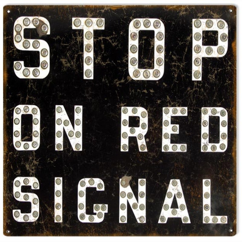 Vintage Stop Sign - Etsy