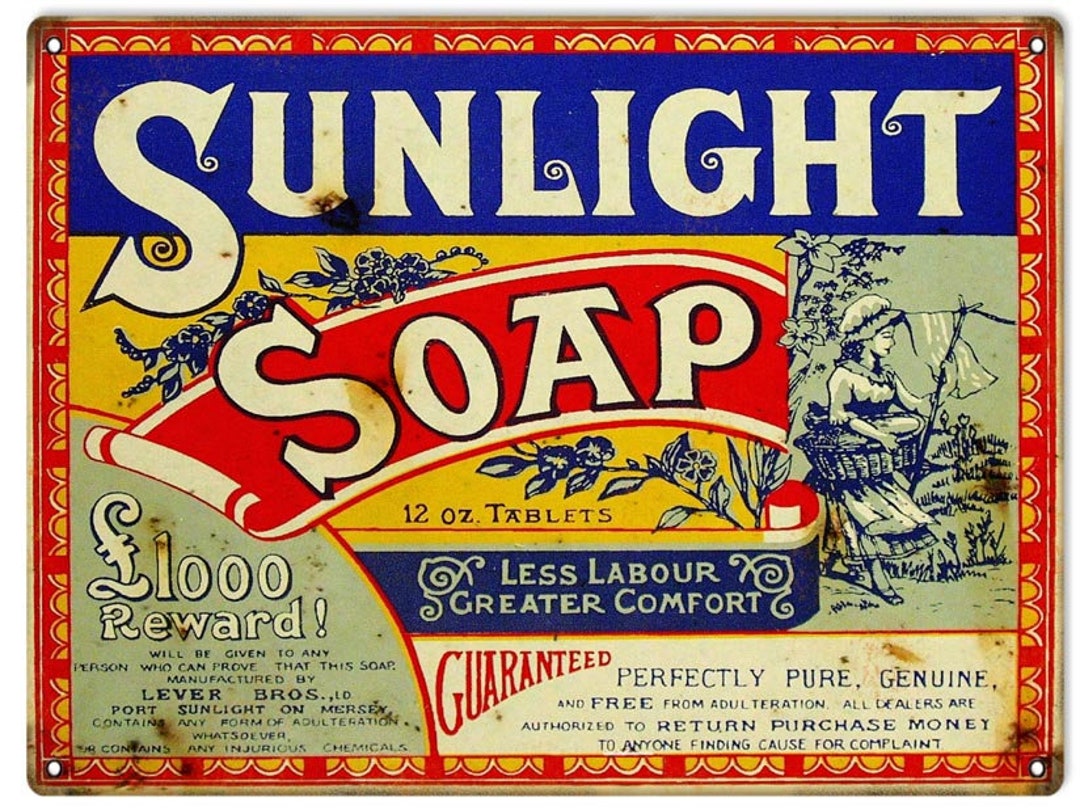 Sunlight Soap Nostalgic Reproduction Country Sign 9x12 - Etsy