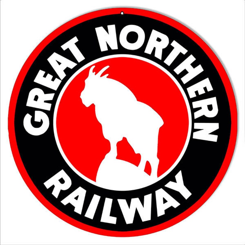 Great Northern Railway 14" Round Sign - Etsy