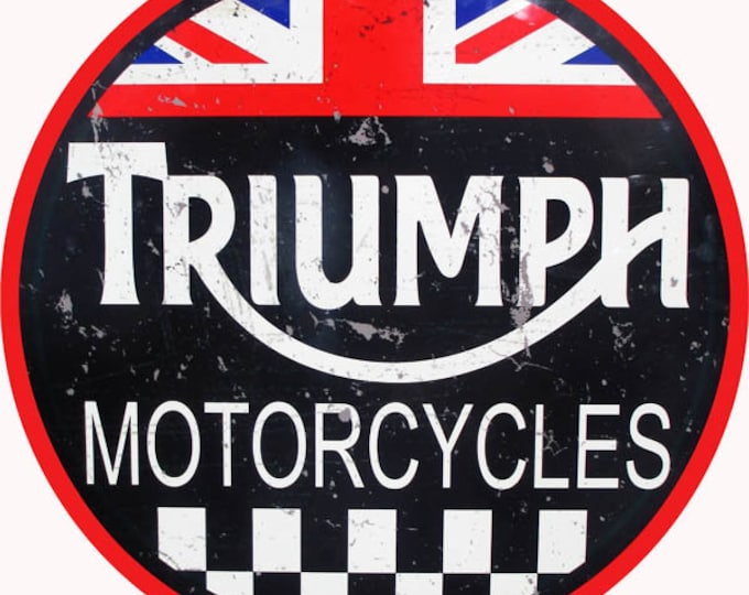 British Triumph Tiger Club Motorcycle Tank, 1950's, Upcycled Into ...