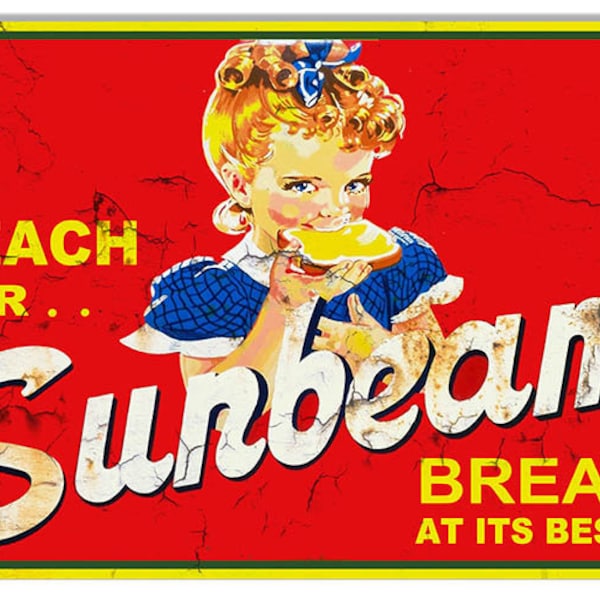 Sunbeam Bread Sign - Etsy