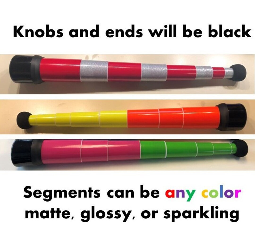 One 1 Custom Color Collapsible Juggling Club Black Knob - Etsy