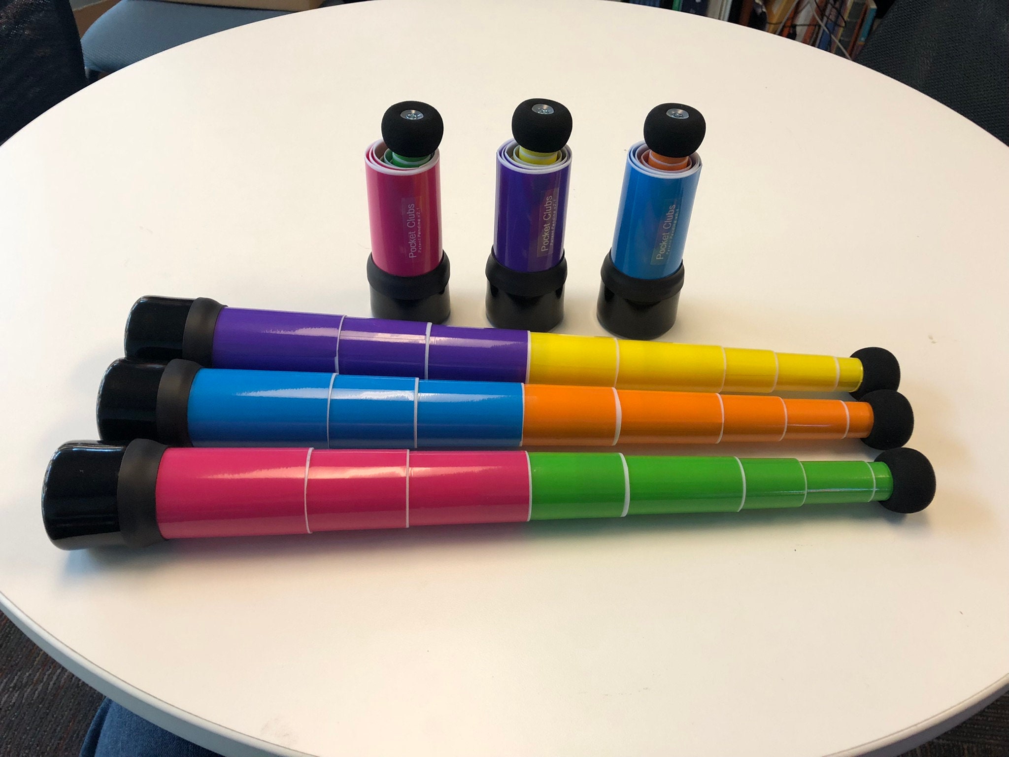 One 1 Custom Color Collapsible Juggling Club, Black Knob, Black End - Etsy