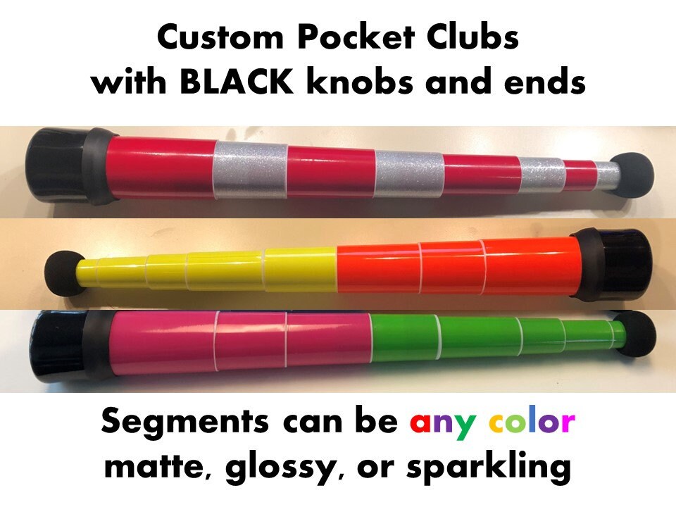 One 1 Custom Color Collapsible Juggling Club Black Knob - Etsy