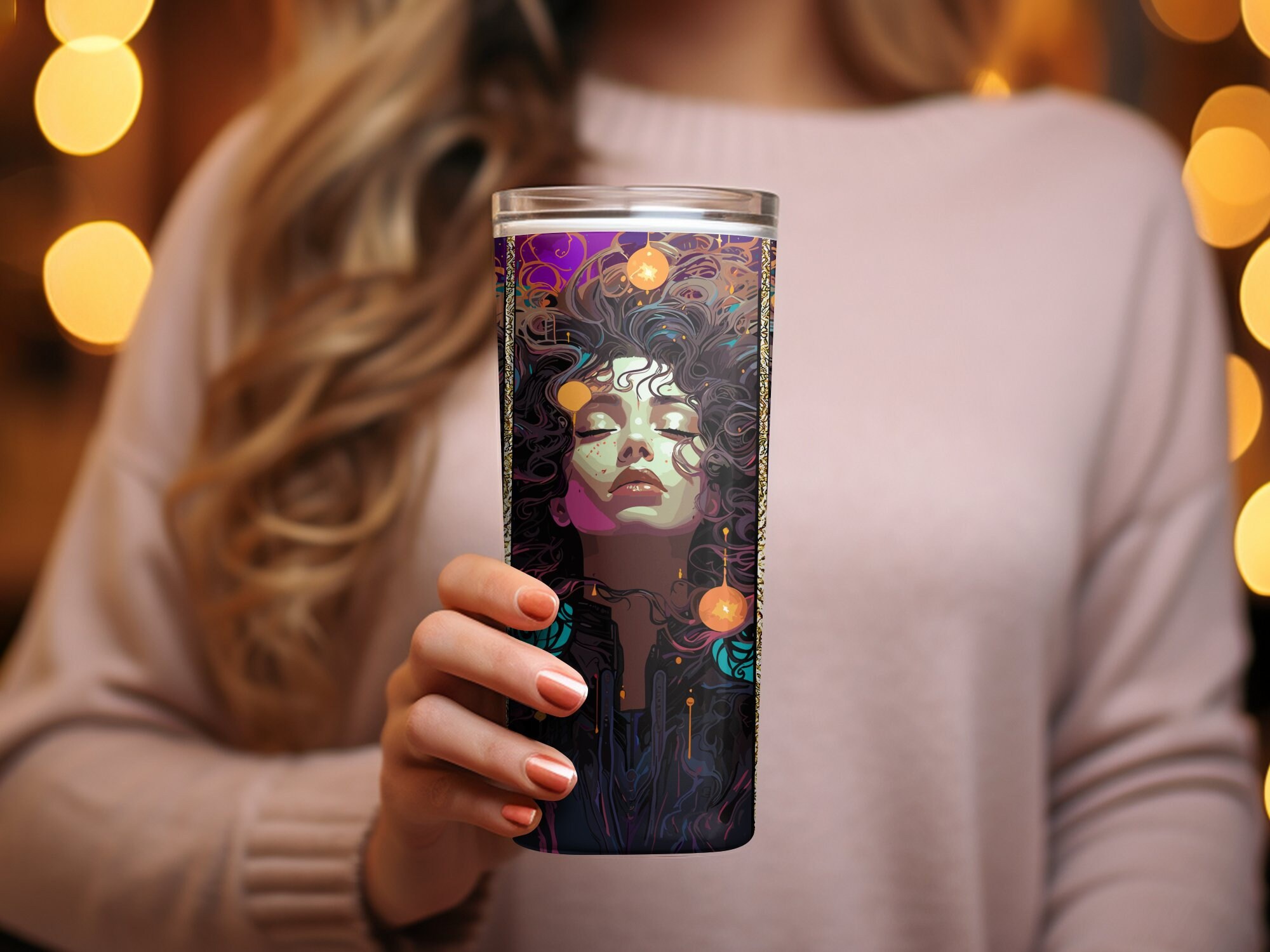 Mystical Goddess Fantasy Witch Spooky Halloween 20oz Skinny - Etsy