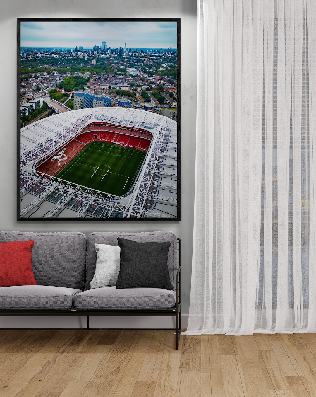 Arsenal Stadium Canvas Emirates Stadium Premier League Canvas Arsenal ...