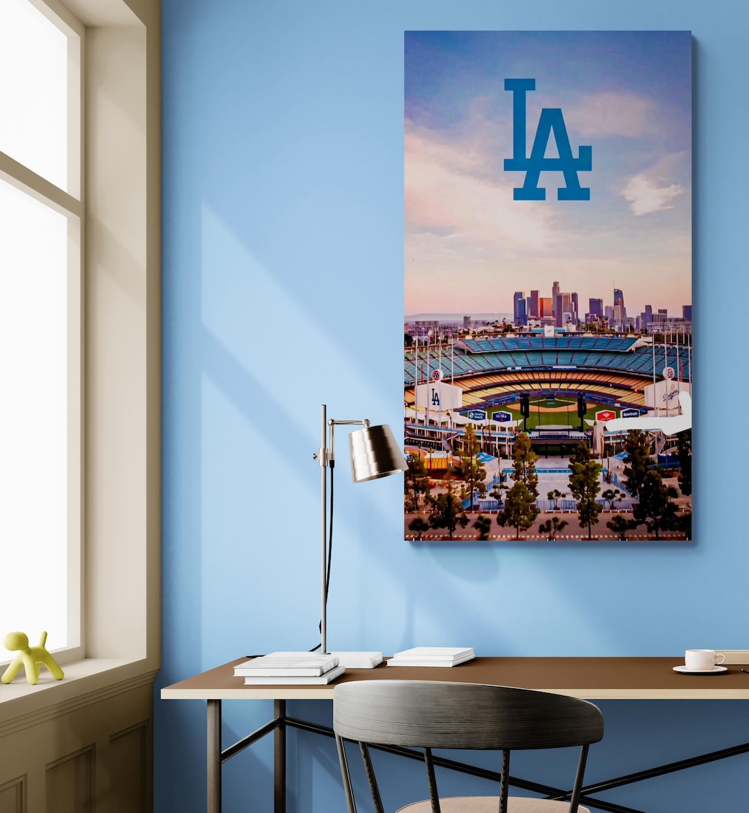 LA DODGERS CANVAS| Dodger Stadium, California | Los Angeles Wall Art ...