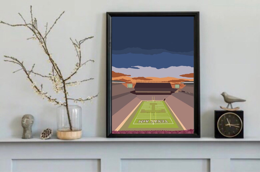 Kyle Field Digital Art - Digital Print, Aggie Art - Etsy