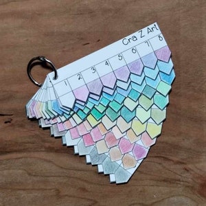 Color Swatch Kit, Colored Pencil Swatch, Marker Swatches, Adult ...
