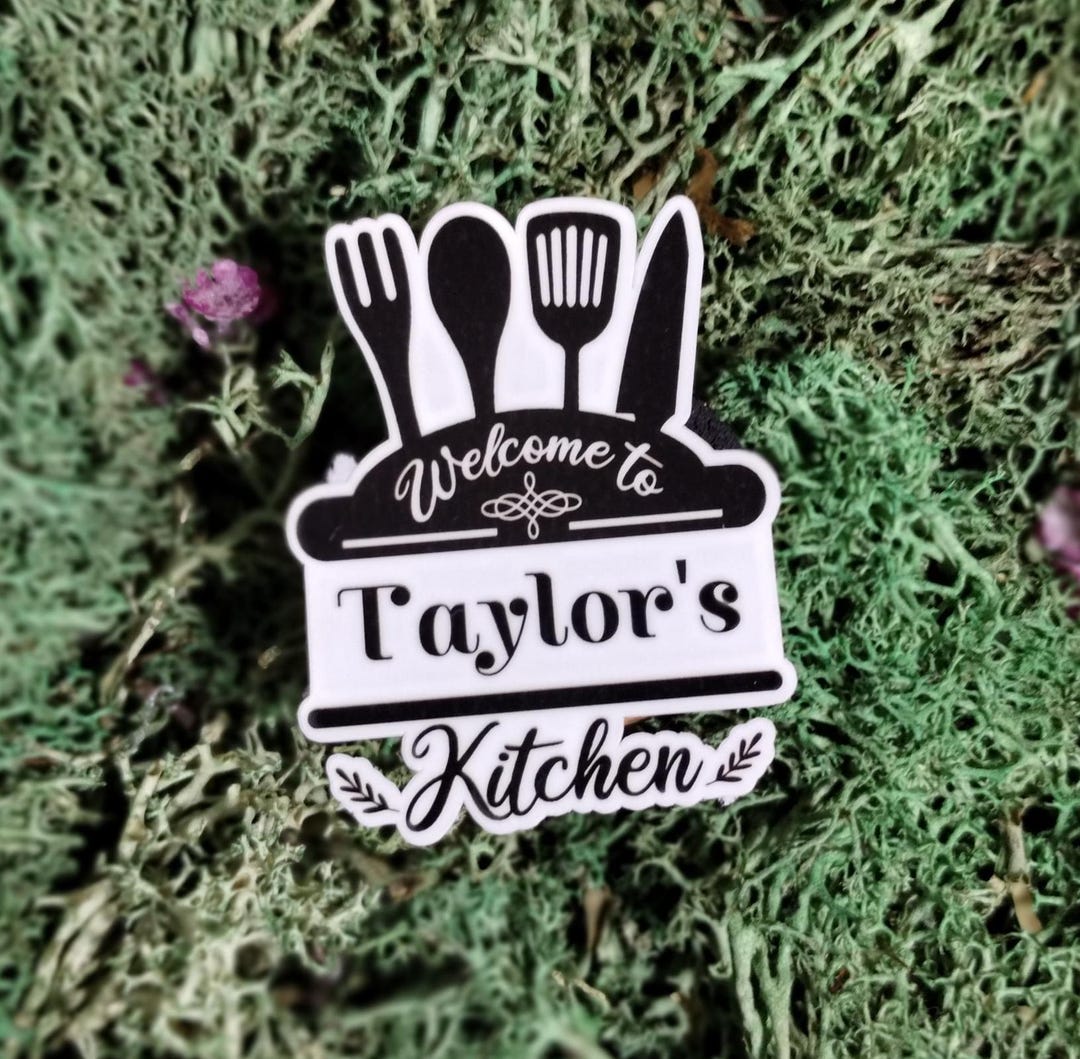 Personalized Kitchen Sticker Sticker Chef Cook Meals Cooking