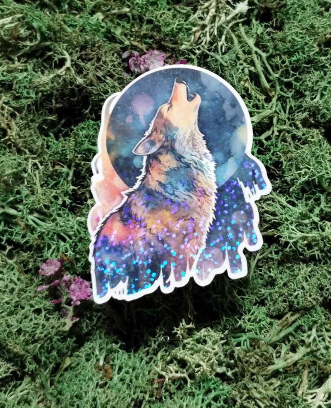 Magnetic Wolf Howling at Moon Bookmark Wolf Howling Bookmark - Etsy