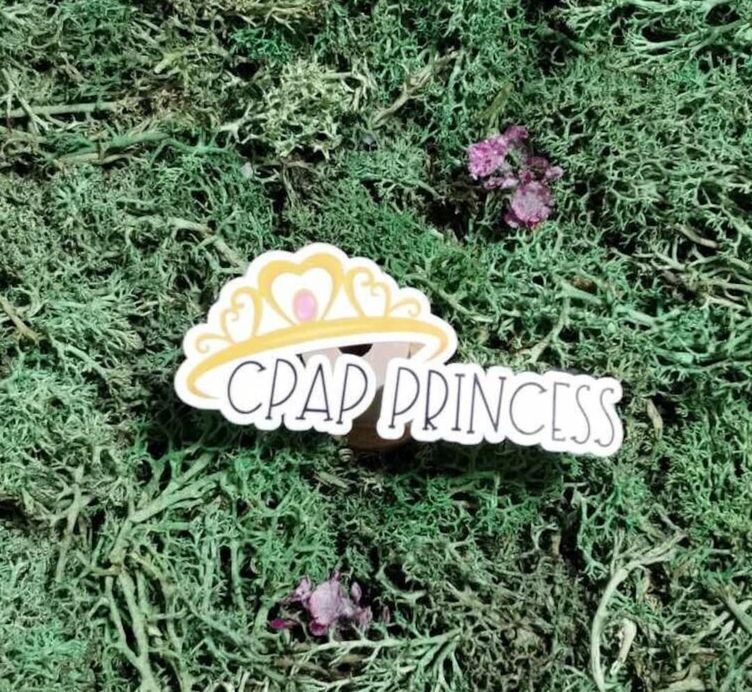 CPAP Princess Crown Vinyl Sticker: Sleep Apnea Therapy - Etsy