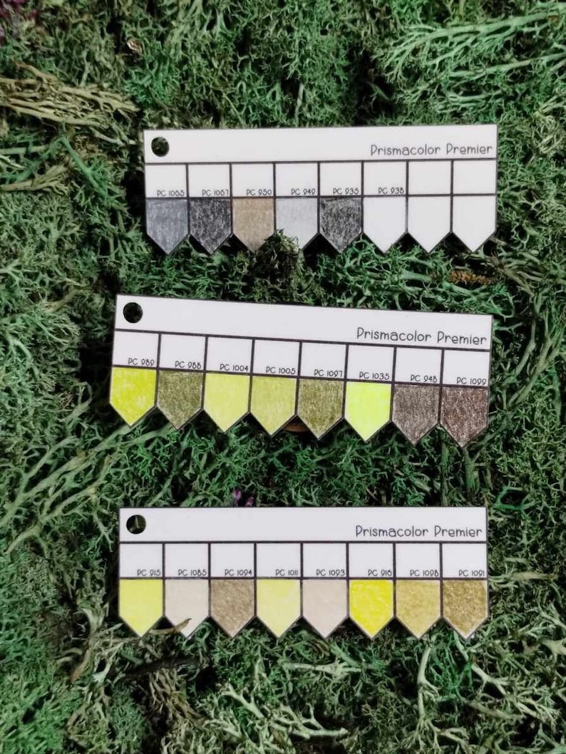Prismacolor Premier 150 Color Swatch Kit, Coloring Enthusiasts - Etsy