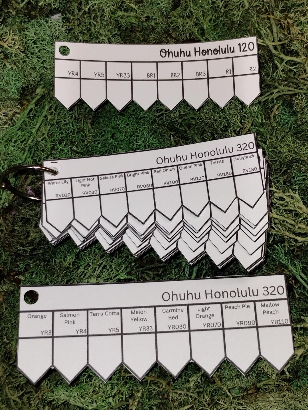 Ohuhu Honolulu 320 Swatch Set: Original Color Codes, Color Chart Kit ...