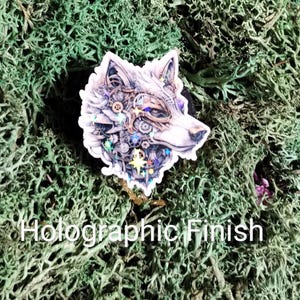 Howling Wolf Magnetic Bookmark, Colorful Wolf Bookmark - Etsy