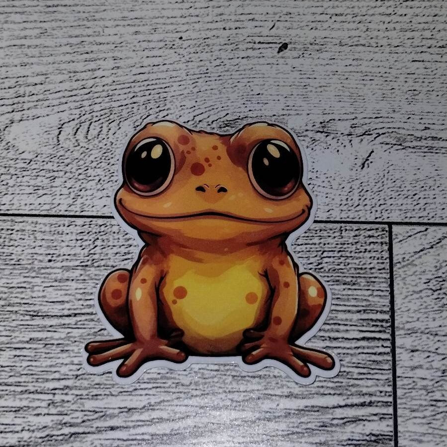 Set of 3 Adorable Frog Stickers Tree Frog Sticker Die Cut Sticker ...