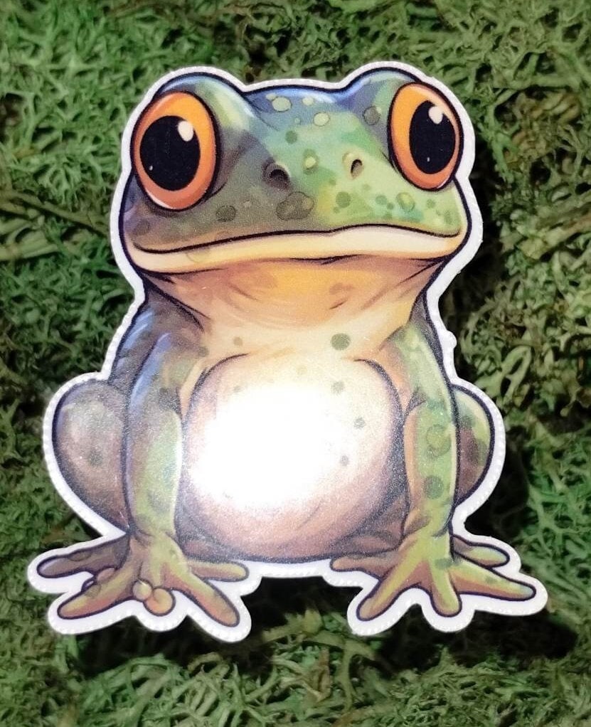Set of 3 Adorable Frog Stickers Tree Frog Sticker Die Cut Sticker ...