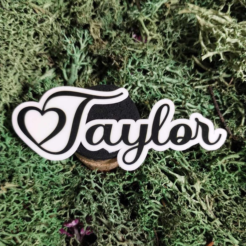 Custom Heart Stickers - Etsy