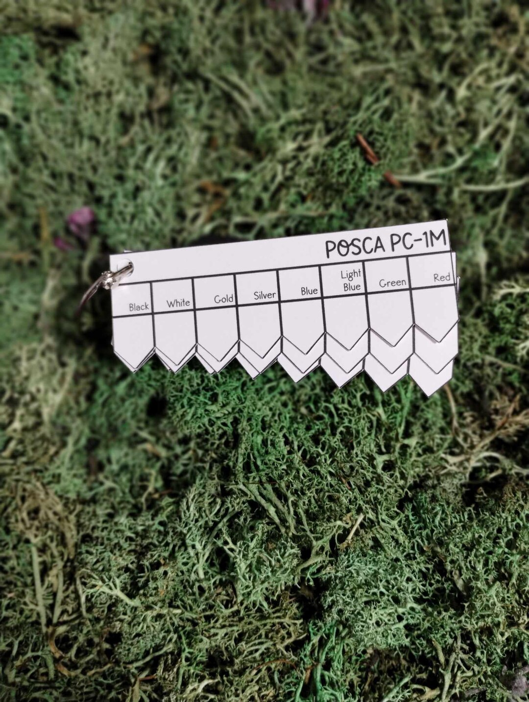 POSCA Paint Markers Swatch Set, Adult Coloring Swatching Kits, Chart ...