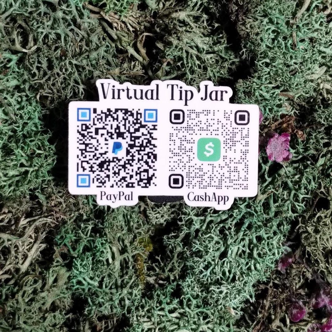 Custom Payment QR Code Sticker | Cashapp Venmo Paypal Labelled | Add 2 ...