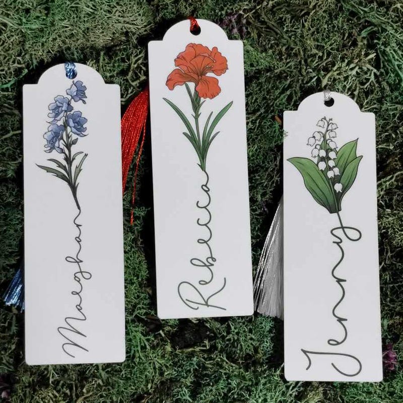 Flower Bookmark - Etsy