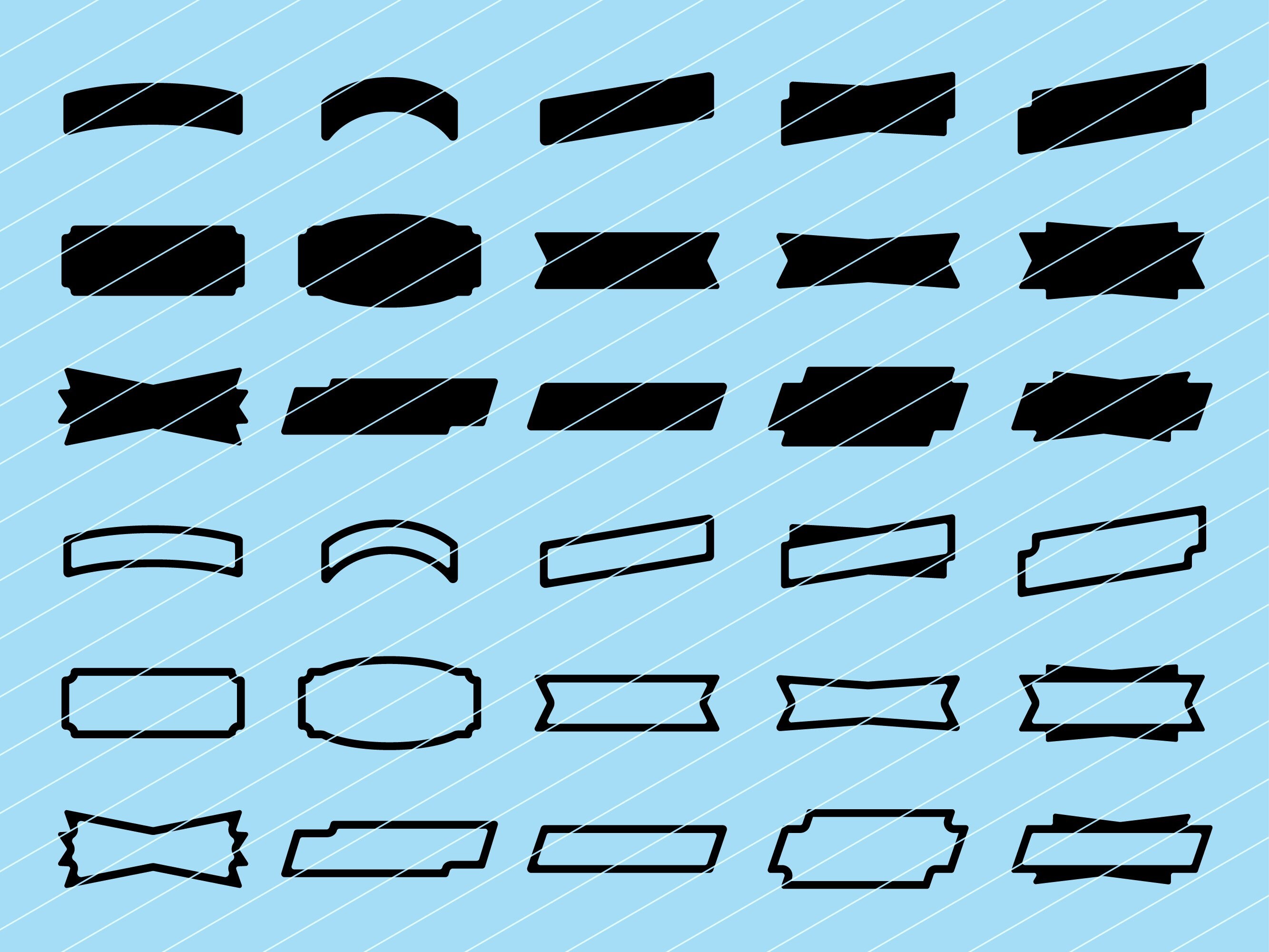 Label SVG, Name Tag SVG, Banner Svg, Tags, Scrapbook Outline, Caption ...