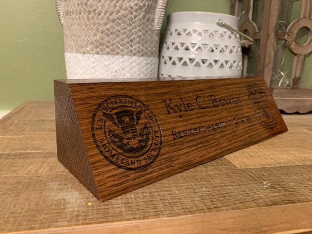 Custom Made Desk Name Plate - Etsy