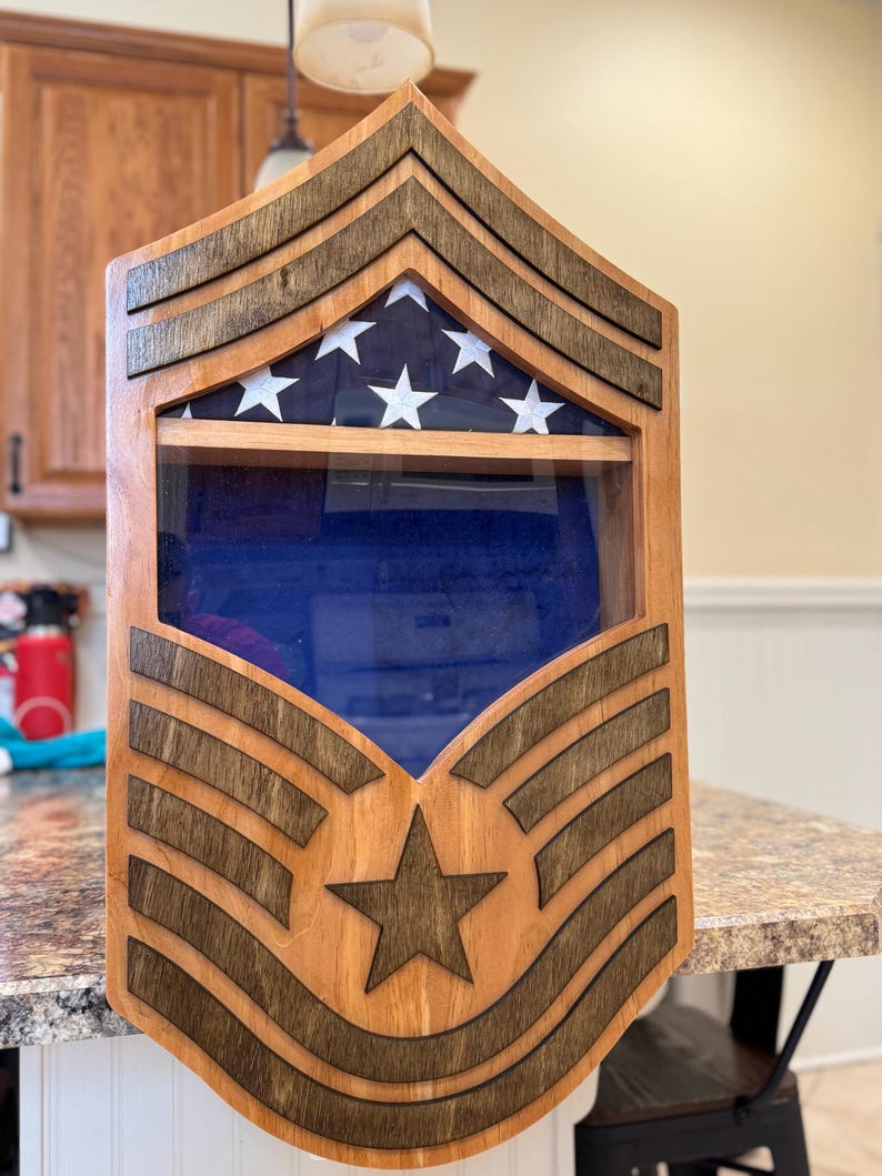 Custom Air Force Shadow Box - Etsy