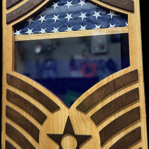 Air Force Rank Shadow Box - Etsy