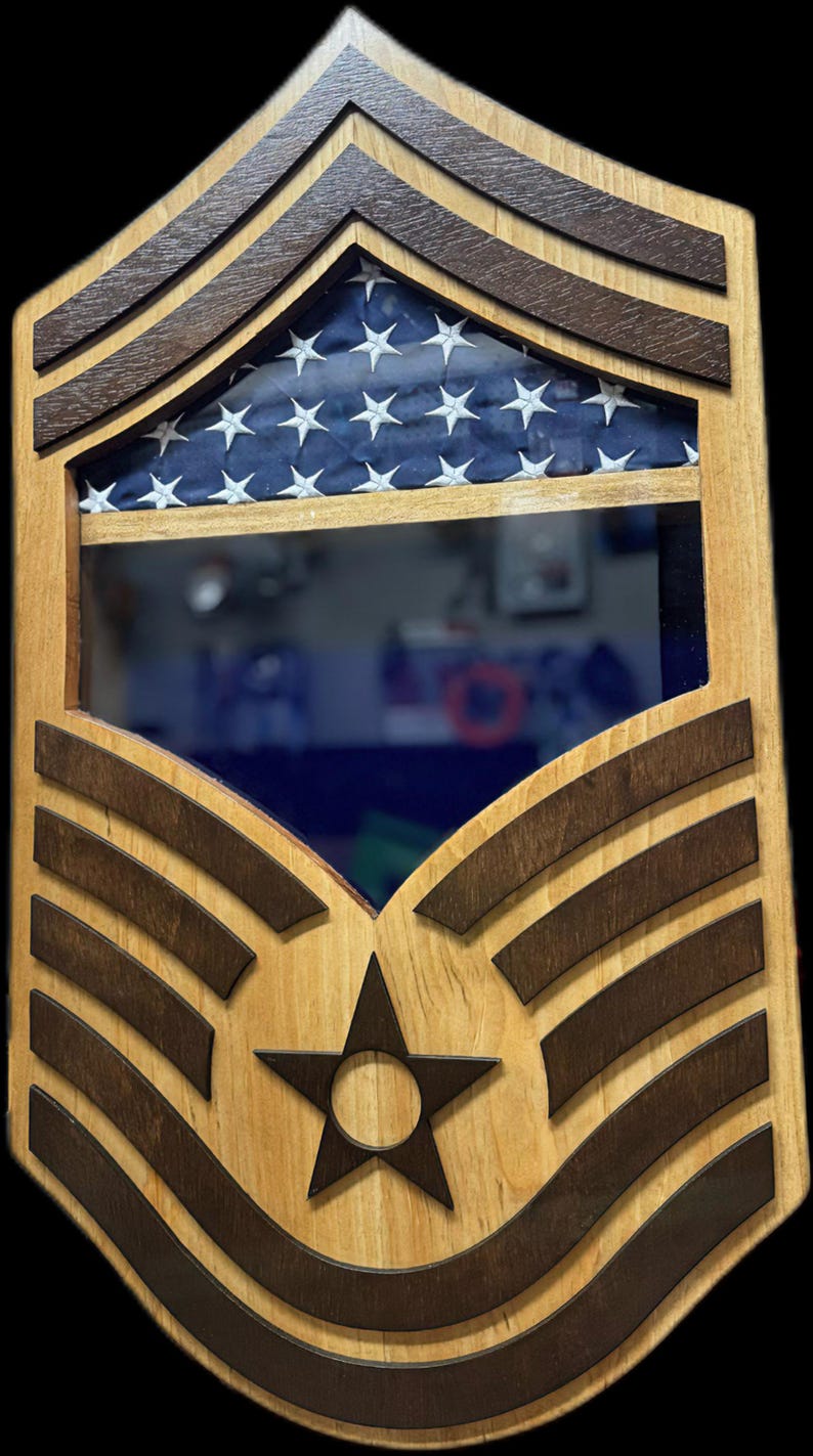 Air Force Rank Shadow Box - Etsy