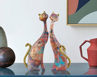 Desktop Cat Statue - Etsy