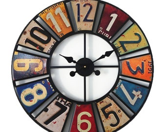 License Plate Clock - Etsy