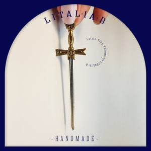 Two-handed Sword Silver and Gold Metal - Miniature - Scale 1:12 - Etsy