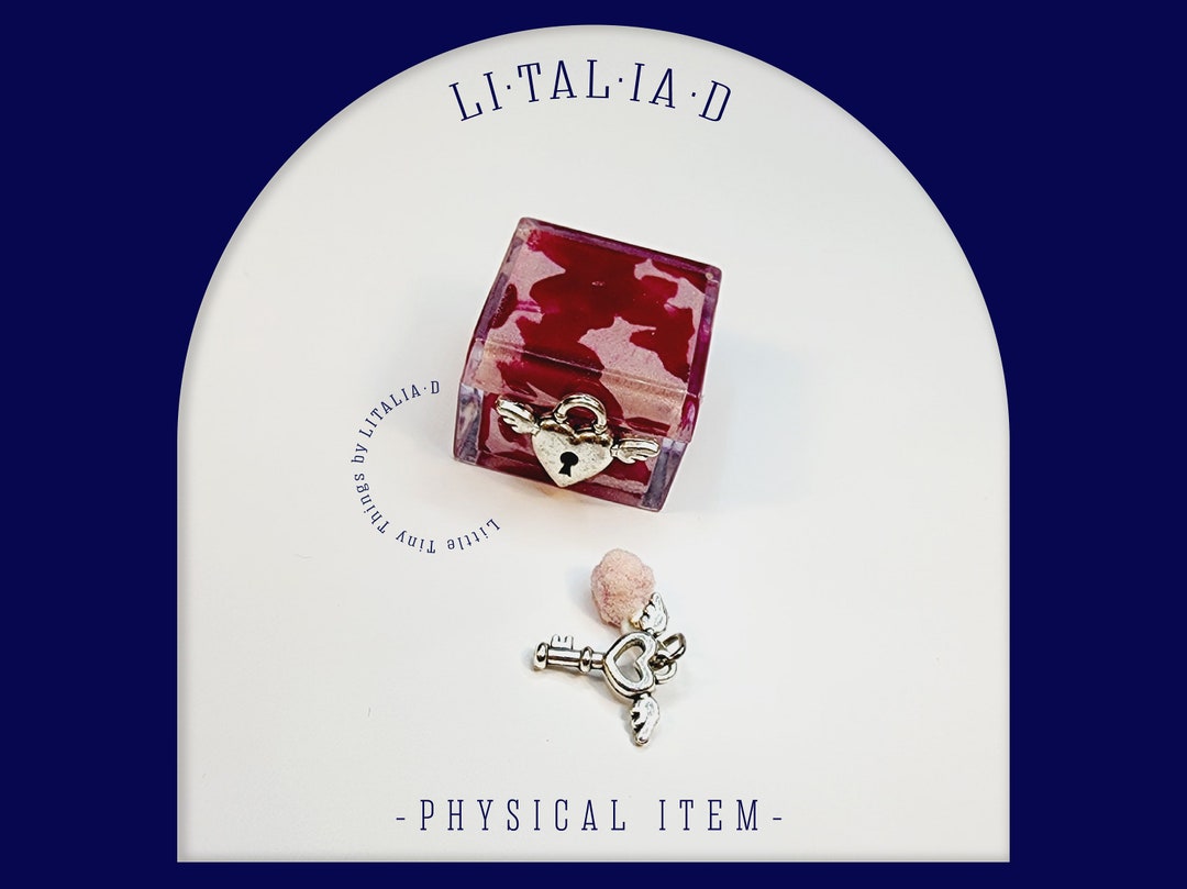 Openable Miniature Red Box With Heart Lock and Key - Etsy