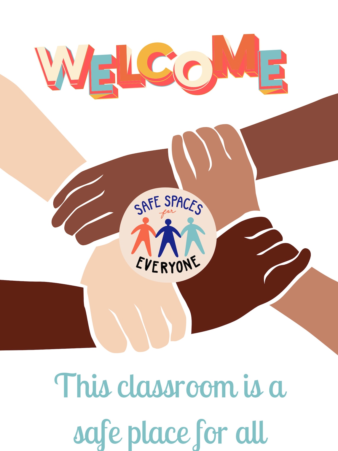 Safe Space Classroom Poster - Etsy