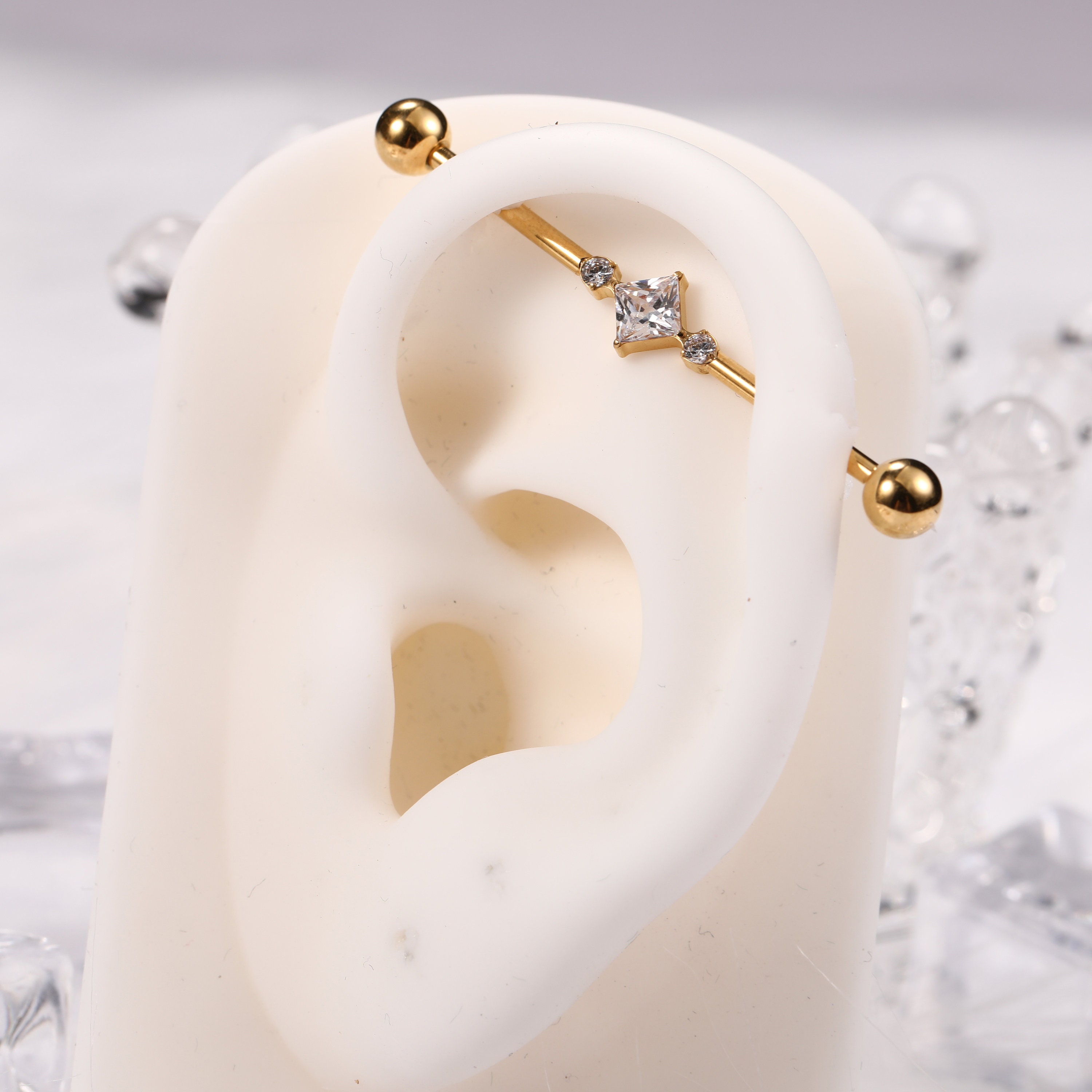 Industrial Bar Industrial Piercing Jewelry 14G Industrial - Etsy