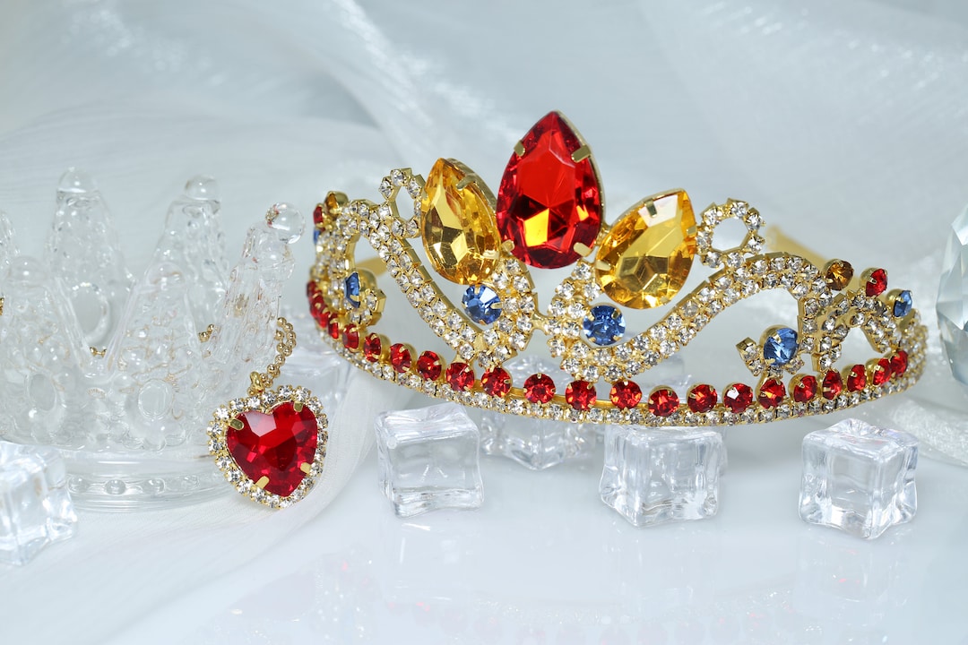 Snow White Crown Princess Crown Gold Crown Birthday Customized Tiara ...